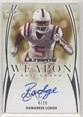 2019 Leaf Ultimate Ultimate Weapon Auto /20 Damarkus Lodge #WA-DL2 Auto ...