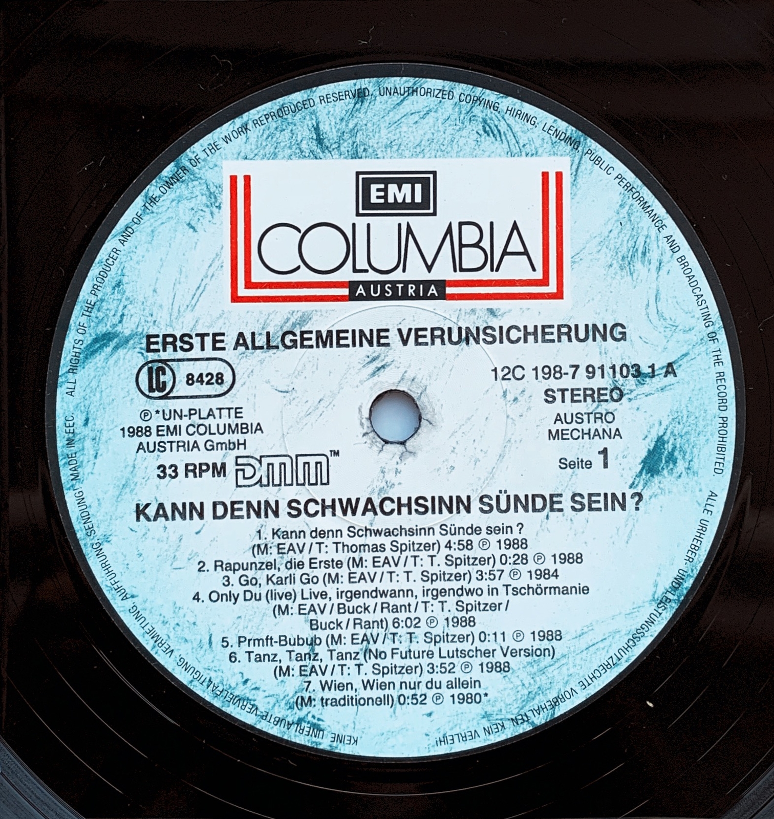 Erste Allgemeine Verunsicherung - Kann Denn Schwachsinn Sünde Sein ...