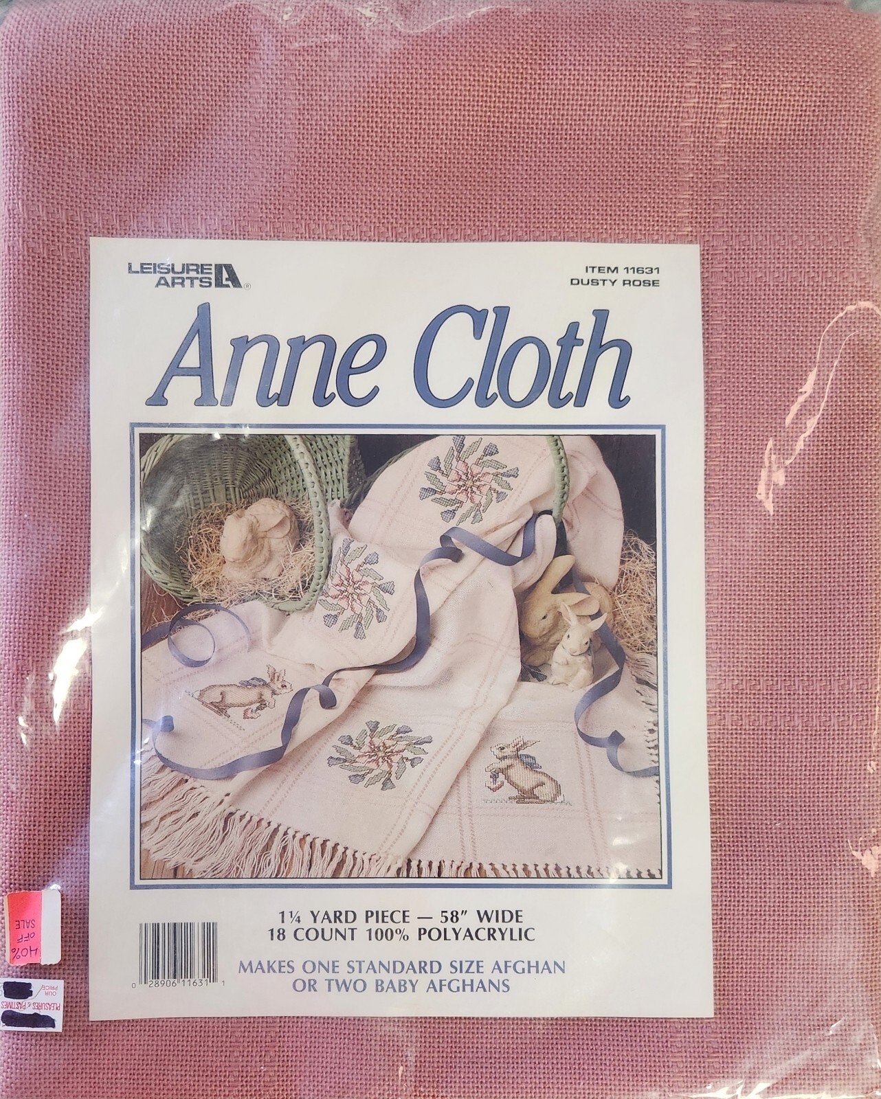 Leisure Arts Dusty Rose Anne Cloth 1-1/4 yds Makes 1 Standard or 2 Baby ...