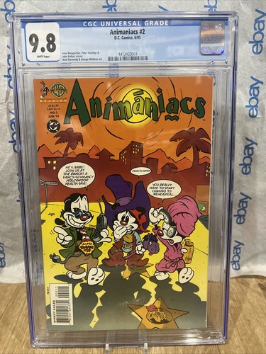 ANIMANIACS #2 (1995) CGC 9.8 SLAB GRADE) Low Pop Comic Dc Comics | eBay