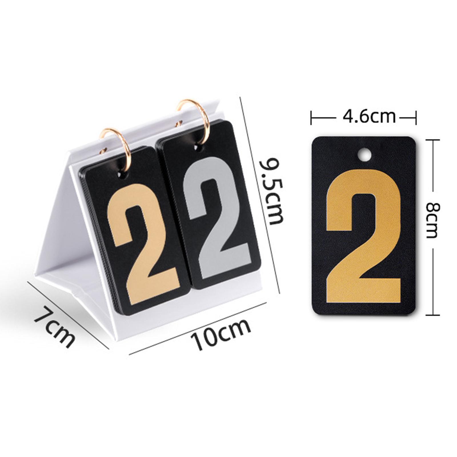 Flip Scoreboard for Card Game Multipurpose Game Indoor Outdoor Score ...