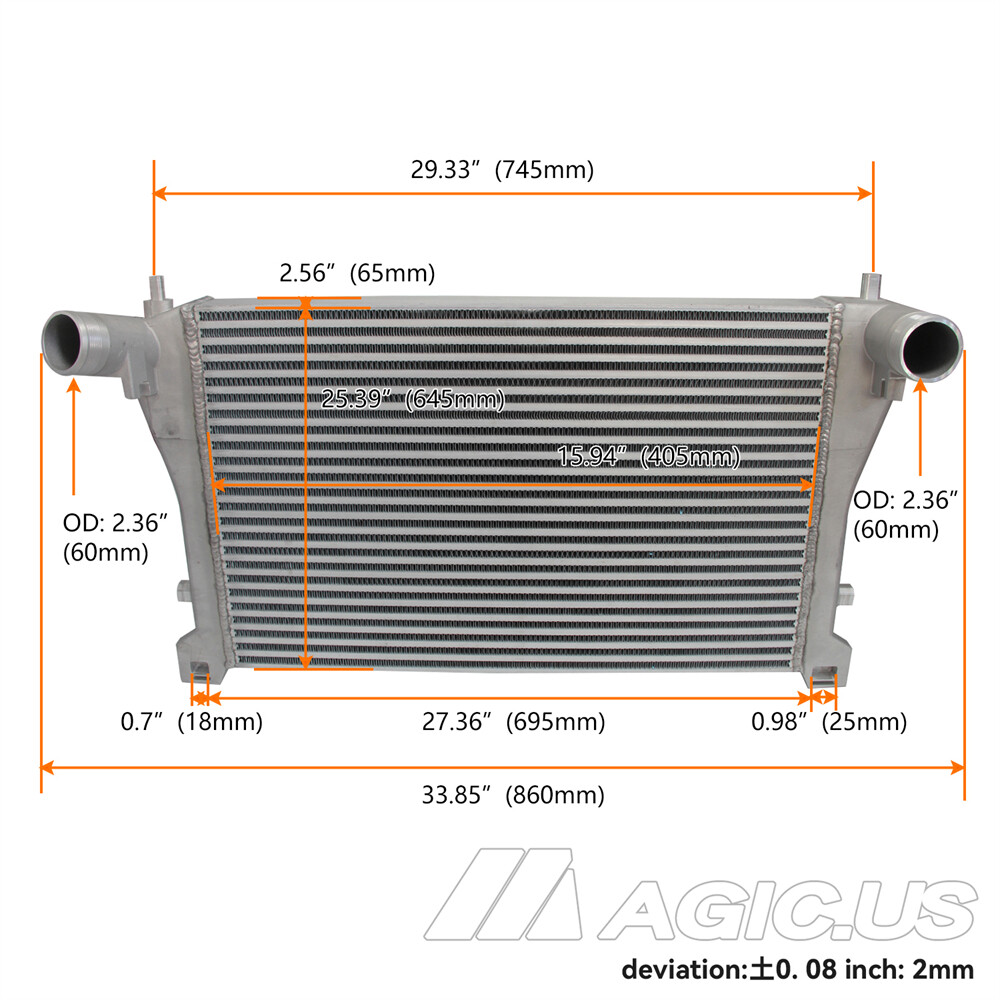 Intercooler Kit For A3/S3 / VW Golf GTI R MK7 EA888 1.8T 2.0T TSI hoses ...