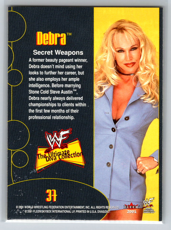 Debra 2001 Fleer WWF The Ultimate Diva Collection Base Set Card #37 | eBay
