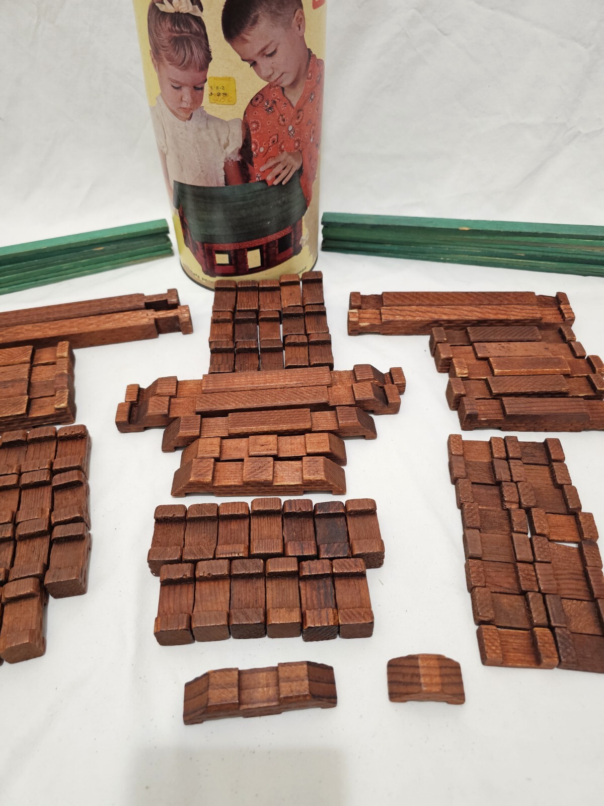 Vintage 1960's Original Halsam American Logs Set #815 Hewn Square 102 ...