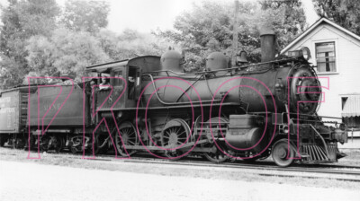 Manistee & Northeastern (M&NE) Engine 8 at Northport, MI in 1938 - 8x10 ...