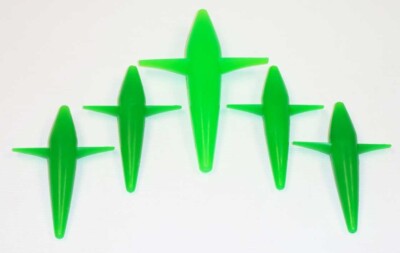 Trolling Teaser Birds for Fishing Bright Green Package of 5 | eBay
