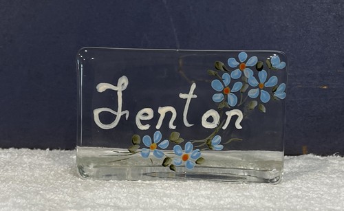 Fenton Glassware Sample Piece Handpainted By E. Thomas. | eBay