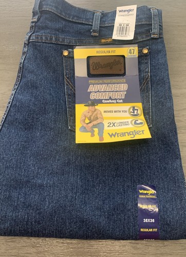 Wrangler Men's Cowboy Cut® Regular Fit Size 38x 36 Jeans 47MACMS New | eBay