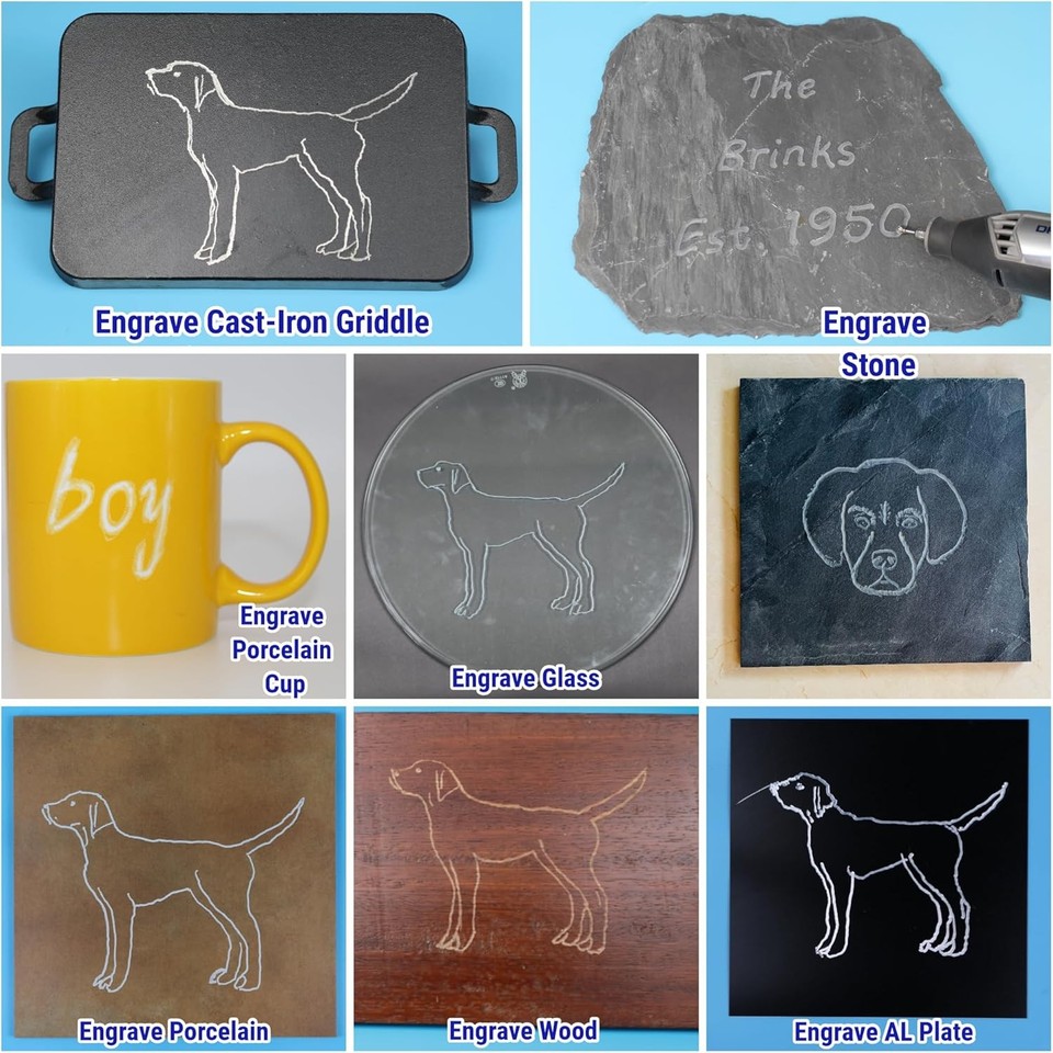 10 Pcs Carbide Burr Set 1/8" Shank Compatible with Dremel Milwaukee ...