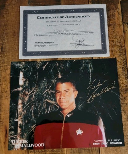 STAR TREK VOYAGER Tucker Smallwood / Bullock SIGNED Autograph 8x10 ...
