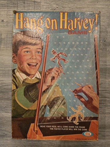 Vintage 1969 Hang On Harvey Board Game By Ideal Toy Corp. w/ Box (See ...