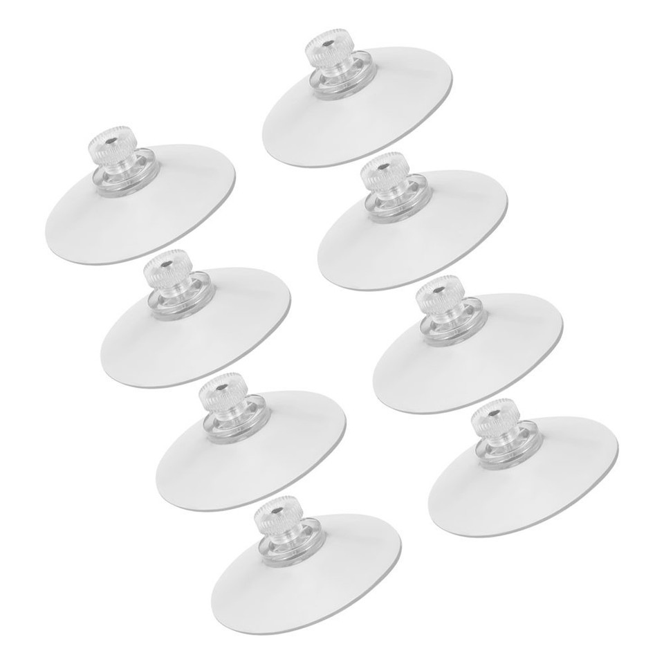8 Pcs Sucker Pad Clear Suction Pads Small Cups Removable Plug Holder ...
