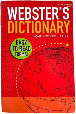 Webster’s Dictionary Easy To Read Format Home- School Office | eBay