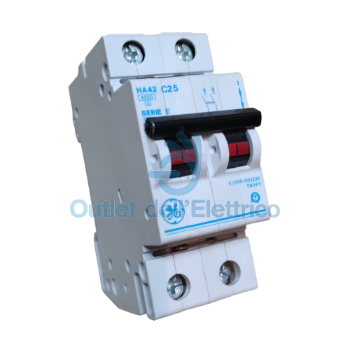 Ge Puissance 590411 HA42 N C25 Interrupteur Automatique MCB 2P 25A 4 ...