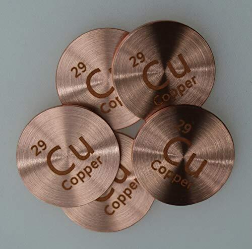 Copper cu 24.26mm Metal Disc 99.9% Pure For Collection Or Experiments ...
