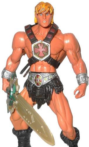 Masters of the universe 2002 HE-MAN cross crest variant battle tank ...