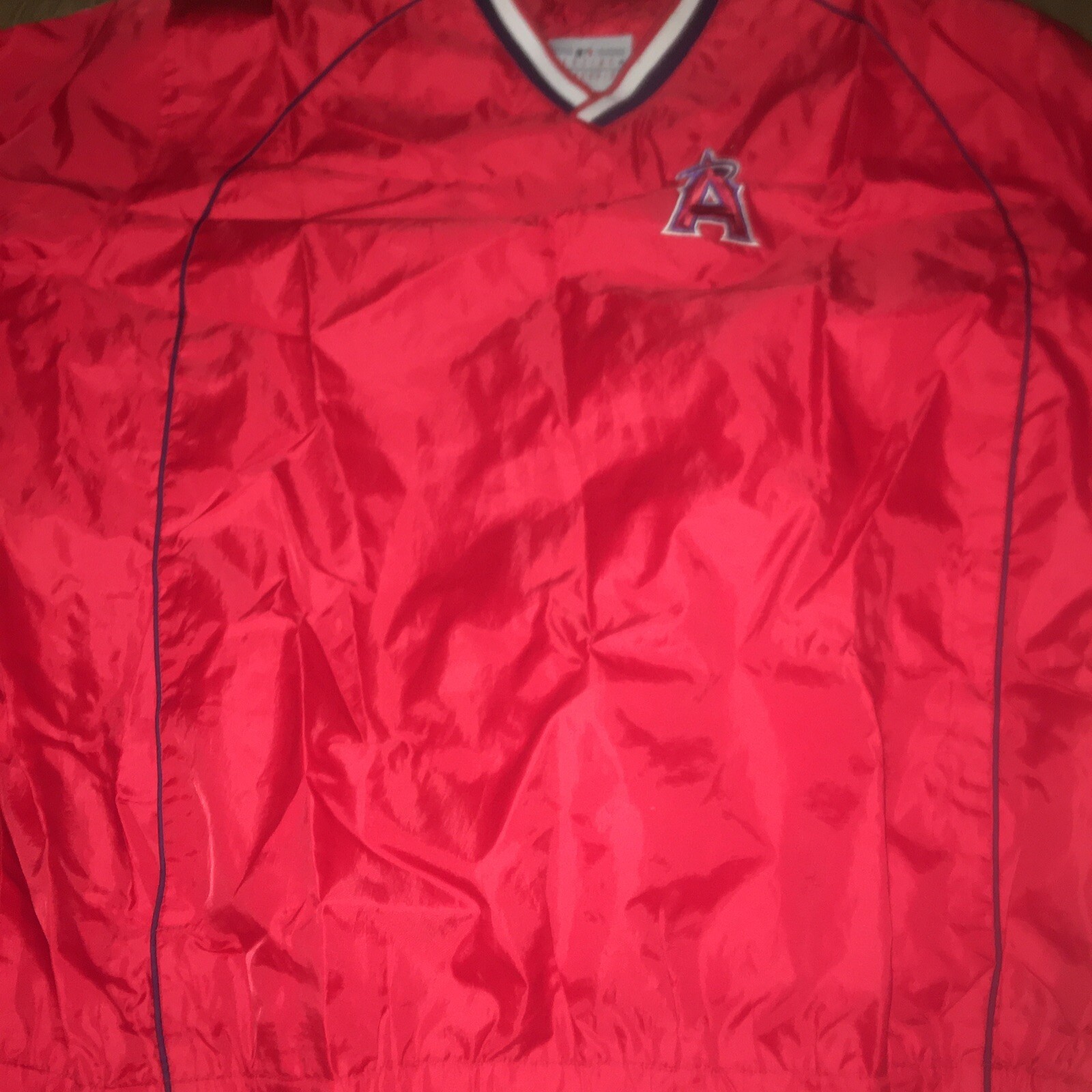 MLB Men’s Red Los Angeles Angels Anaheim Baseball Windbreaker Jacket ...