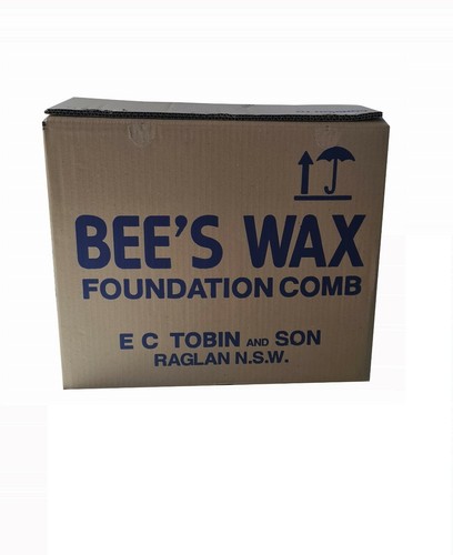 14 KG BOX - WAX FOUNDATION SHEETS - FULL DEPTH/IDEAL AUSTRALIAN MADE ...