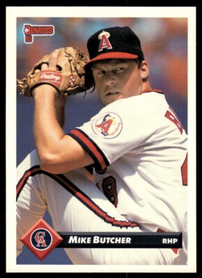 1993 Donruss Baseball Card Mike Butcher California Angels #665 | eBay