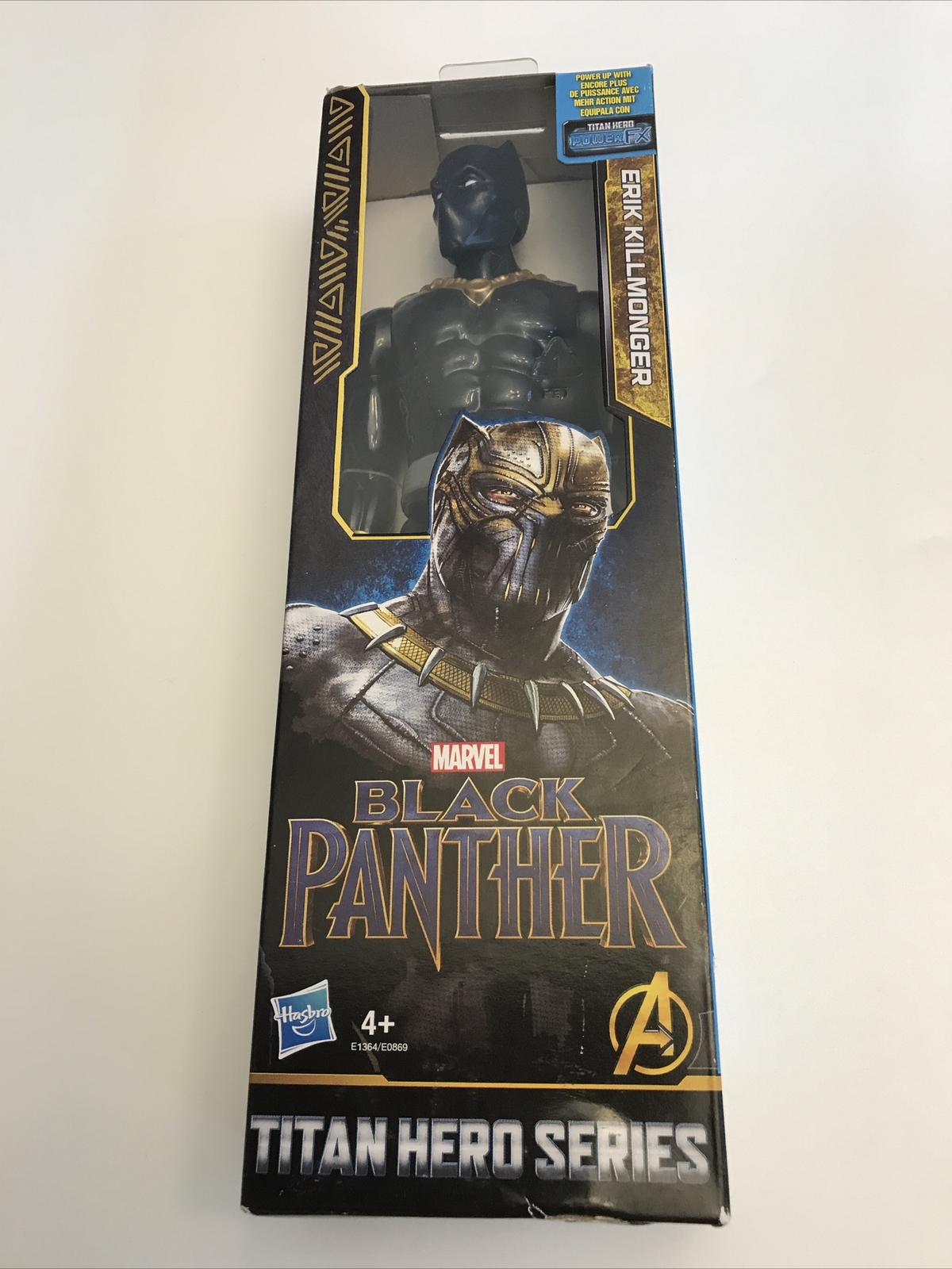 Marvel Black Panther Titan Hero Series 12-inch Erik Killmonger Action ...