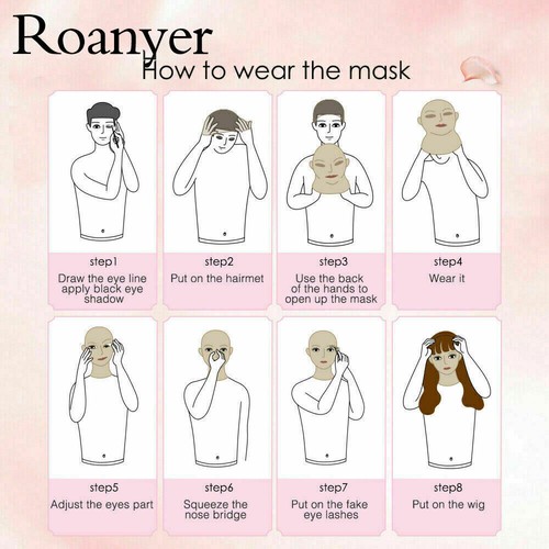 Roanyer Realistic Silicone Female Mask Cosplay Crossdresser | eBay