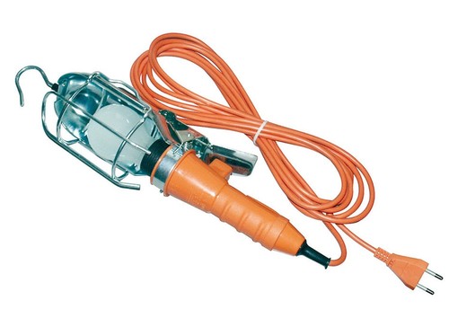 5m MAINS WORK LIGHT LOFT CAR INSPECTION LAMP GARAGE 5 METRE CABLE with ...