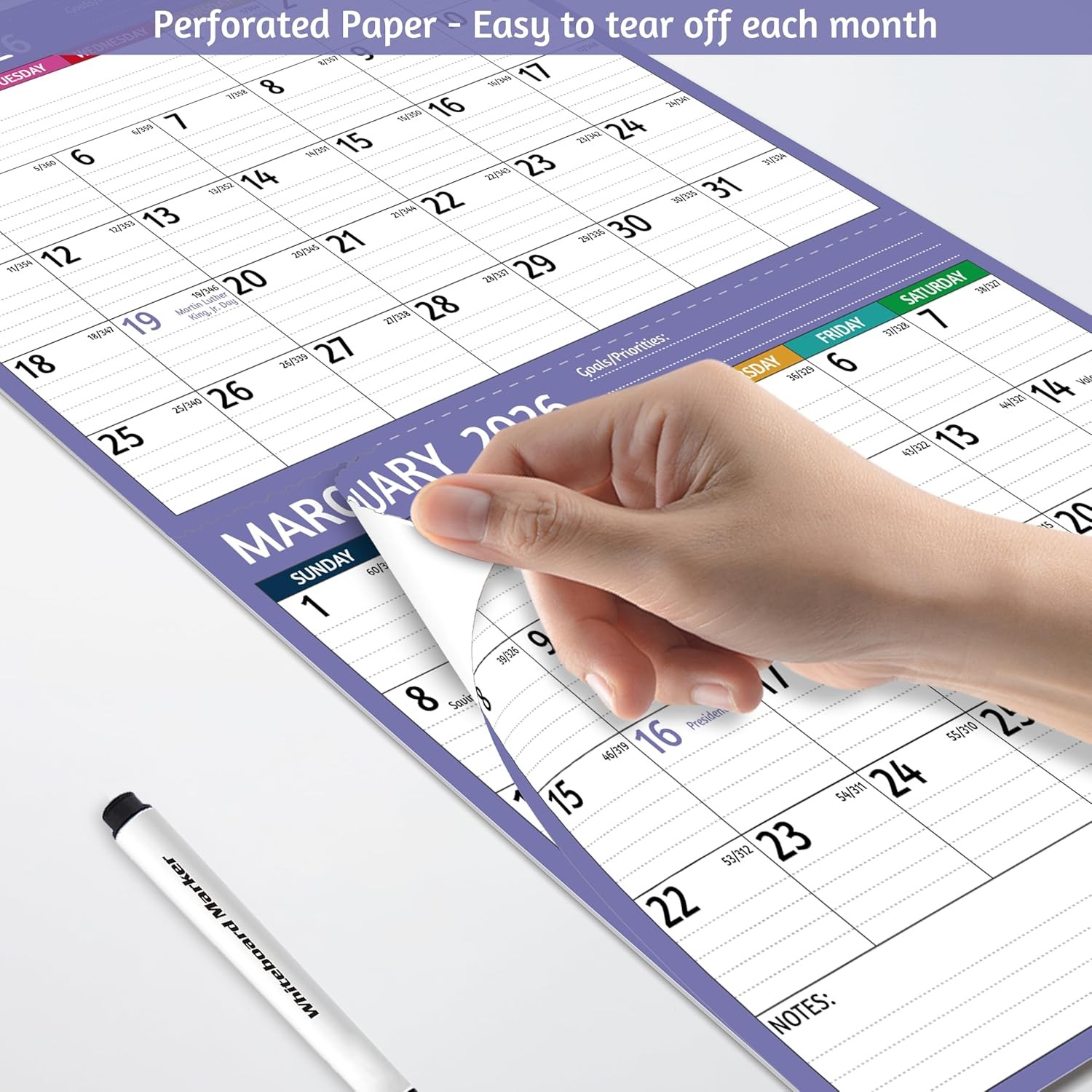 2026 Wall Calendar - 3 Month Calendar 2026 Vertical, Jan