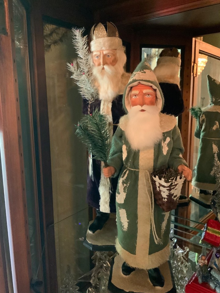 PAPER MACHE CHRISTMAS CANDY CONTAINER SANTA 16" PAUL TURNER GERMANY | eBay