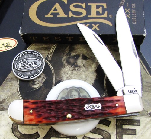 Case XX Trapper Knife 2007 Tested Red Bone Used GREAT Snap & GREAT 1 2 ...