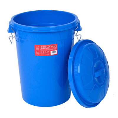 Gorilla Bin 50L with Clip Lid Stackable Storage Waste Bin Indoor ...