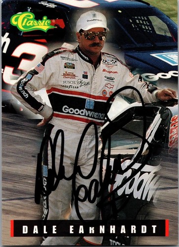 Dale Earnhardt Sr. 1995 Classic Finish Line NASCAR Autographed Signed ...