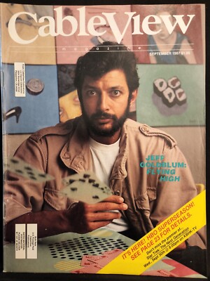 Cable View TV & Movie Guide Magazine September 1987 Jeff Goldblum | eBay