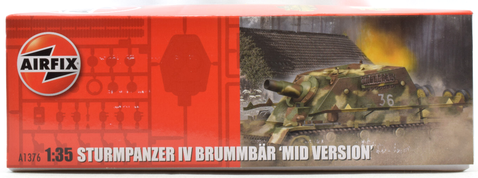Airfix Sturmpanzer IV Brummbar - Mid Version 1:35 Plastic Model Tank ...