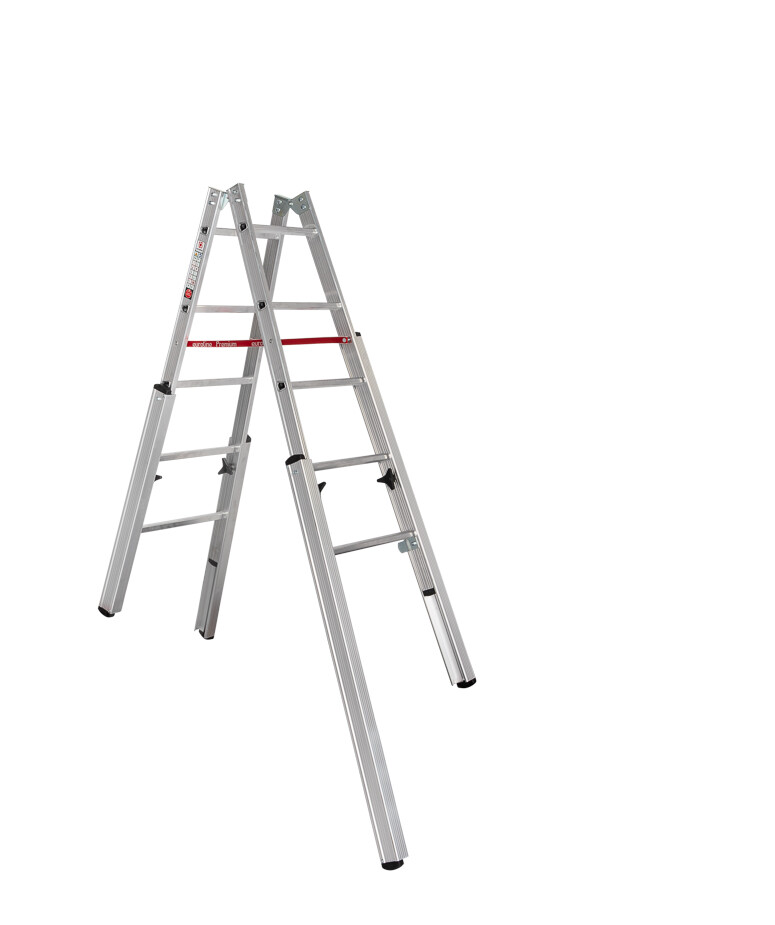 Euroline Aluminium Treppenstehleiter Treppenhausleiter 30576 ...