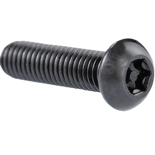 Black 304 Stainless Steel Pin Tamper Torx Button Head Security Screw M3 ...