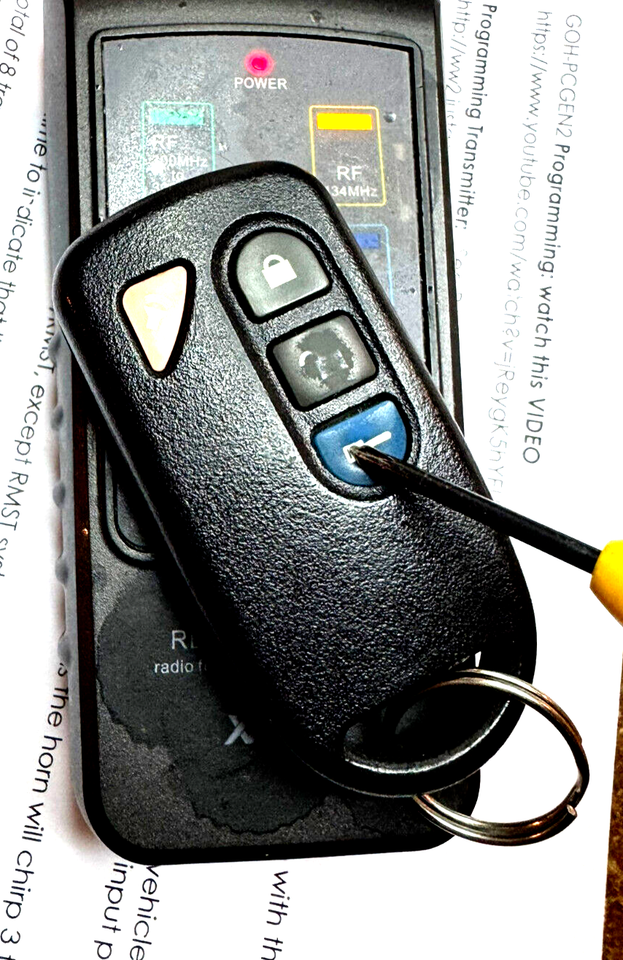 1 OEM KIA KEYLESS ENTRY 4 BUTTON REMOTE STARTER CAR keyFOB GOH-PCGEN2 ...