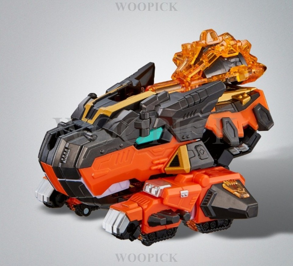 Miniforce Dinoid Warrior REX KAISER + 4 Headbot Set Transformer Robot ...