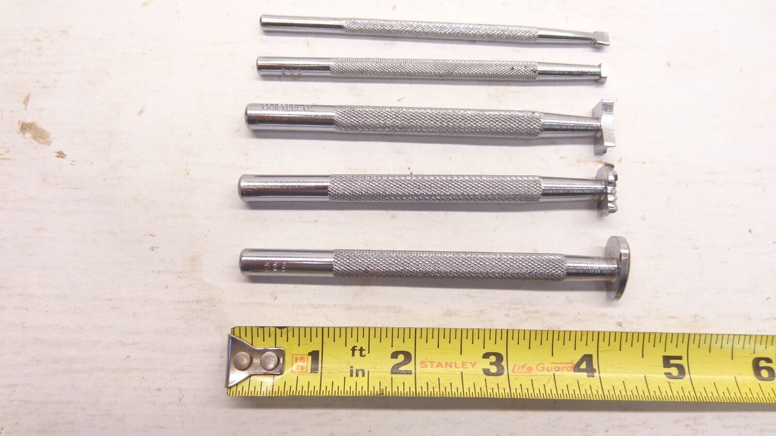 5 Vntge Craftool Leather Working Tool Stamp Lot 101 200 226 514 515 ...