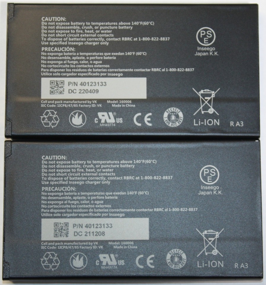 2x NEW OEM Inseego Battery for MiFi M2000, M2100 & MiFi X Pro M3100 ...
