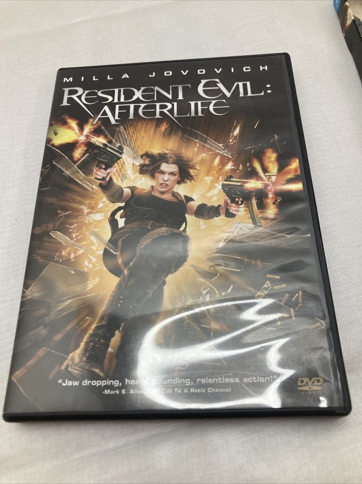 Lot Of 6 Resident Evil Movies DVDs/Blu-Ray, Action Packed Zombie Terror ...