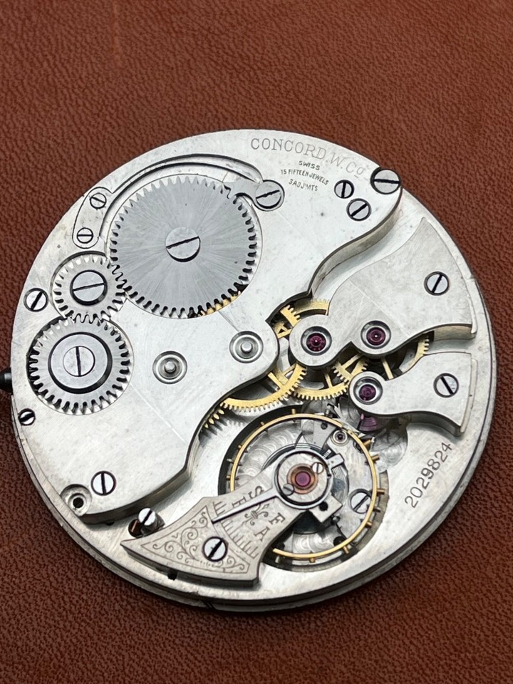 CONCORD 8-DAY 44MM ACROSS THE DIAL RUNNING TRAVEL CLOCK MOVEMENT 4 ...