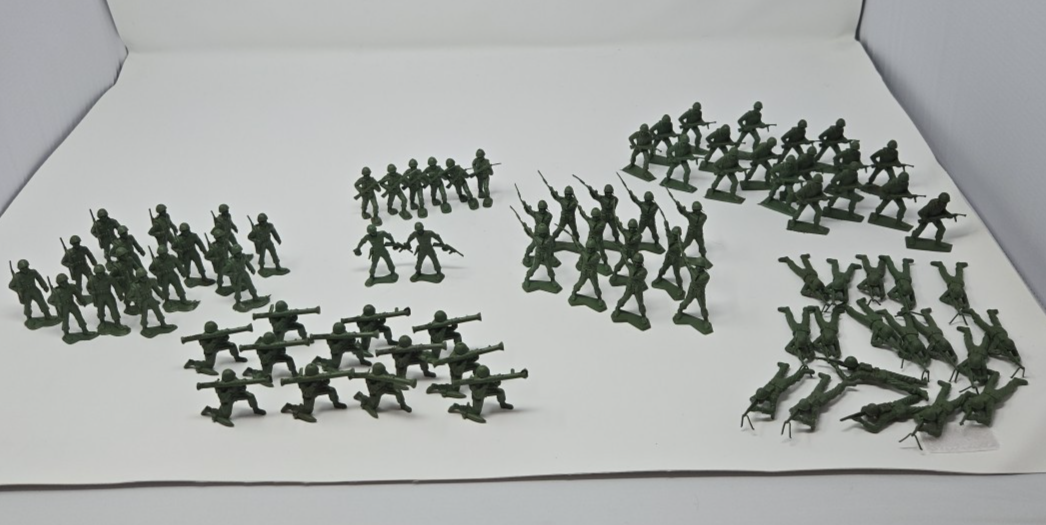 Vintage MPC Plastic Green Army Men Soldiers Figures Huge Lot Of 80 | eBay
