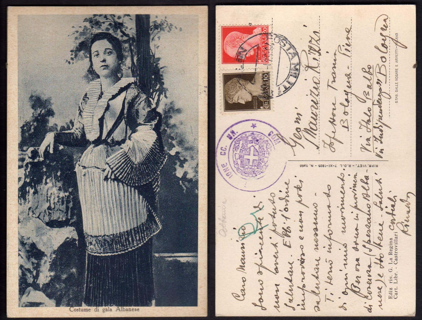 POSTA MILITARE 1941 Cartolina da PM 16 a Bologna (FM8) | eBay