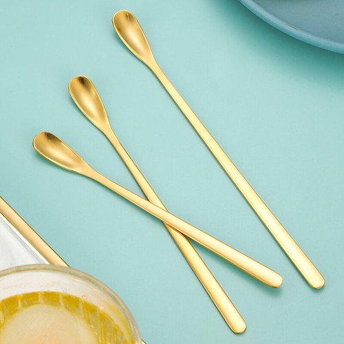 1pc Stainless Steel Long Handle Stirring Spoon Coffee Tea Spoons ...