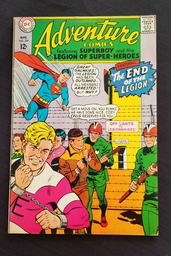 Adventure Comics Legion of Superheroes Superboy #359 1967 Comic Silver ...
