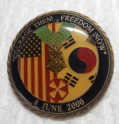 AUTHENTIC EIGHTH ARMY 8A KOREA 8 JUNE 2000 MEDAL OF HONOR RARE ...