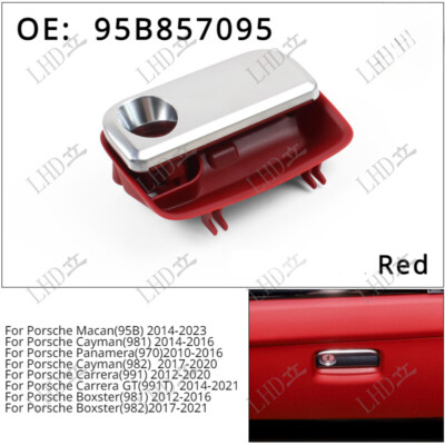 1x Red Glove Box Storage Box Handle For Porsche Macan Cayman Panamera ...