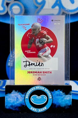 2024 Onit Athlete Ohio State Jeremiah Smith Silver Foil SP Auto #45/70 ...