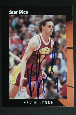 Kevin Lynch Signed Autographed 1991 Star Pics #47 Basketball Card ...