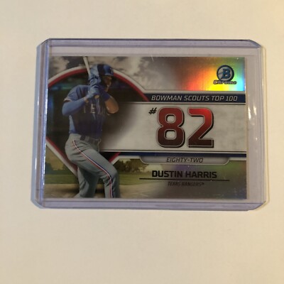 2023 Bowman Scouts Top 100 Dustin Harris Texas Rangers BTP-82 | eBay